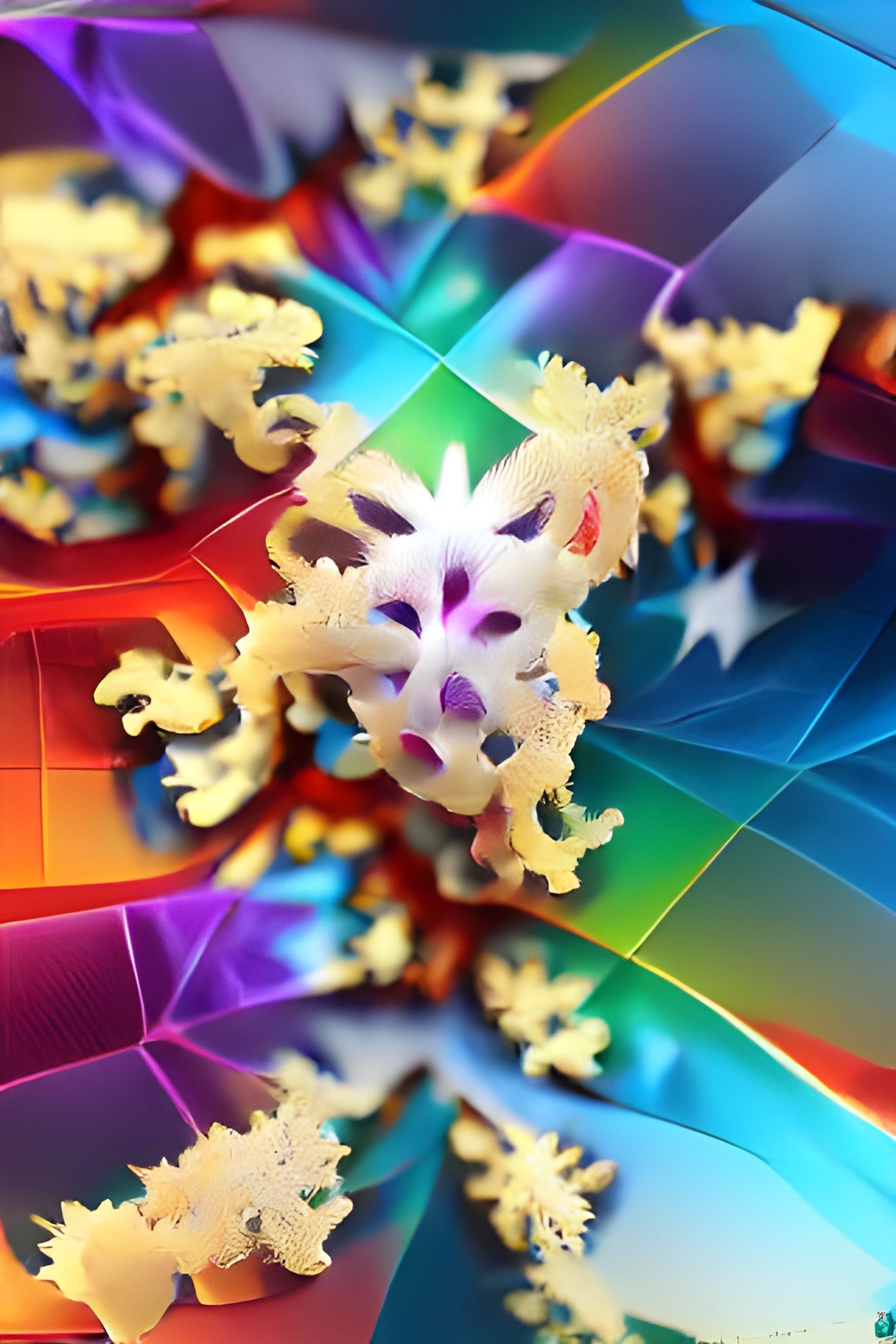 Recursive fractal snowflake - AI Generated Artwork - NightCafe Creator