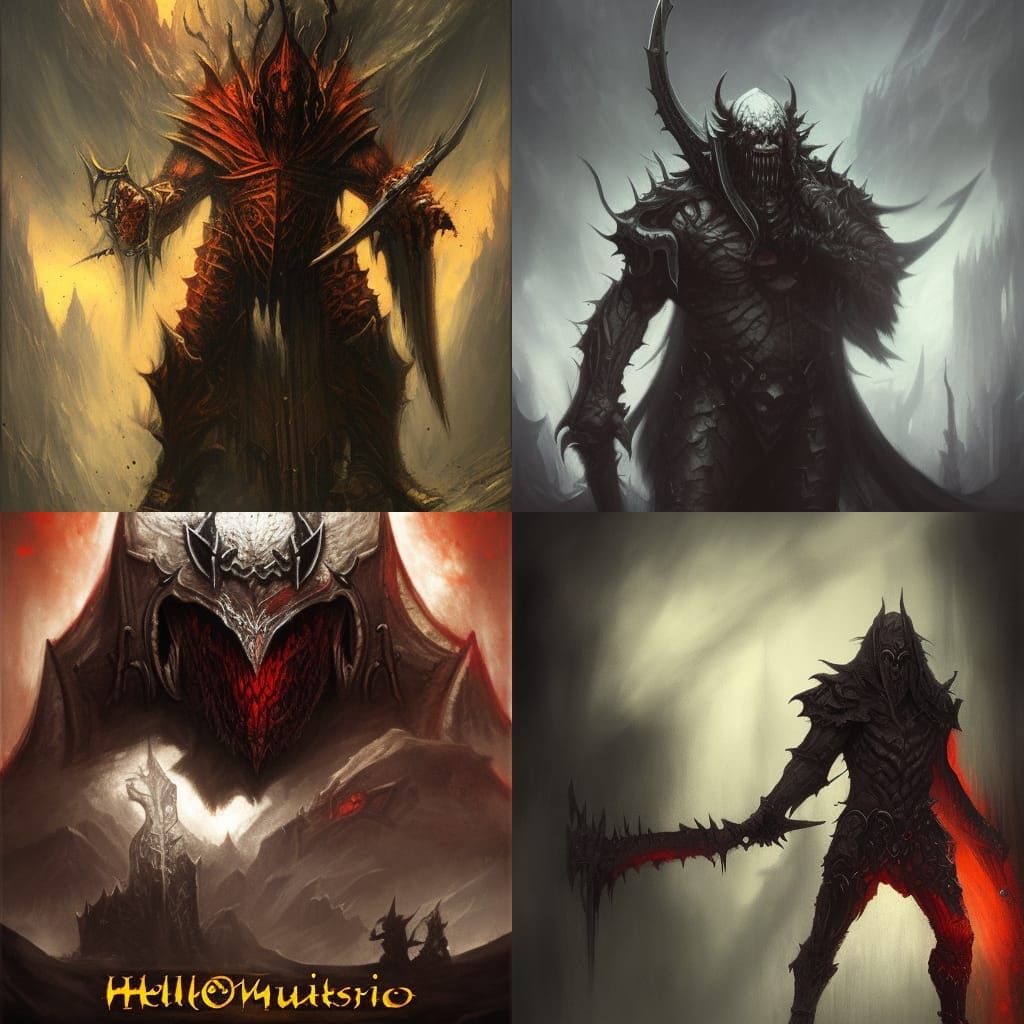 Hellmo evil knight - AI Generated Artwork - NightCafe Creator