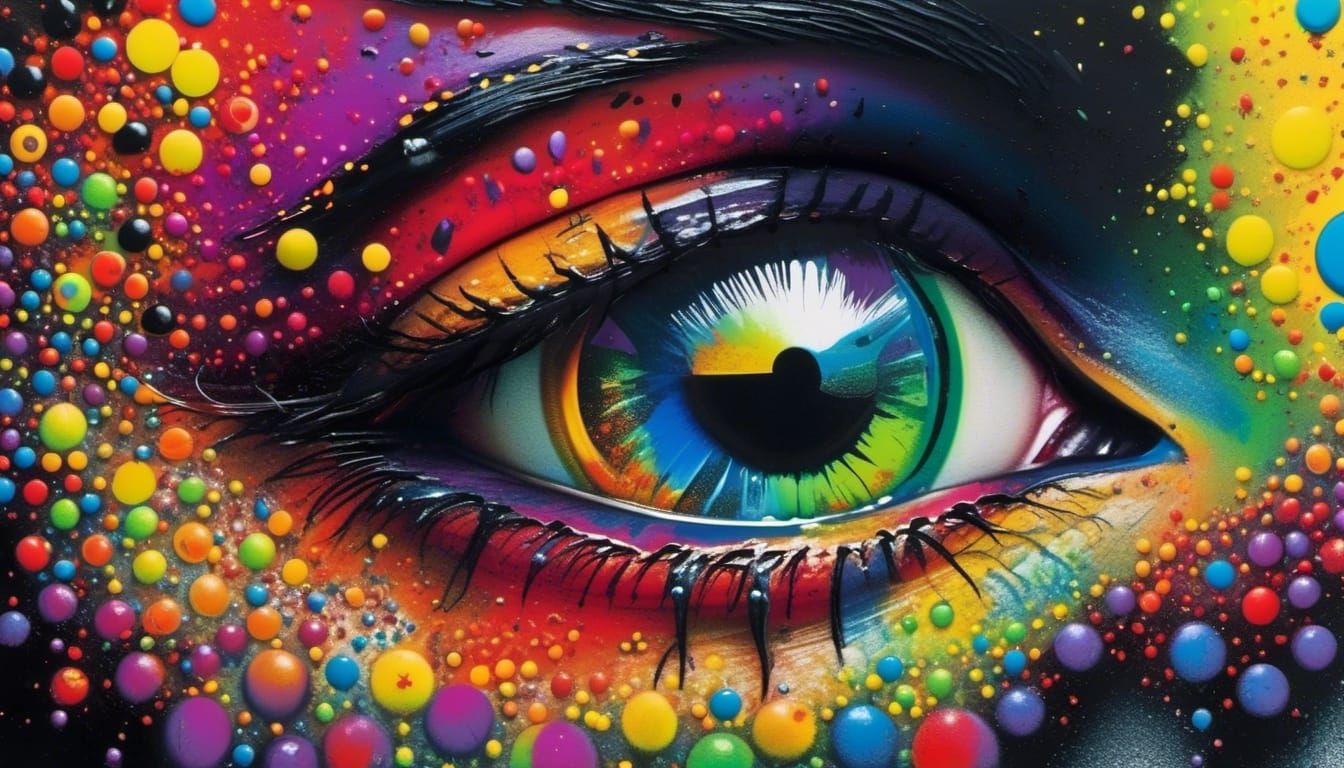 Psychedelic Nightmare: A Surreal and Moody Trip - AI Art