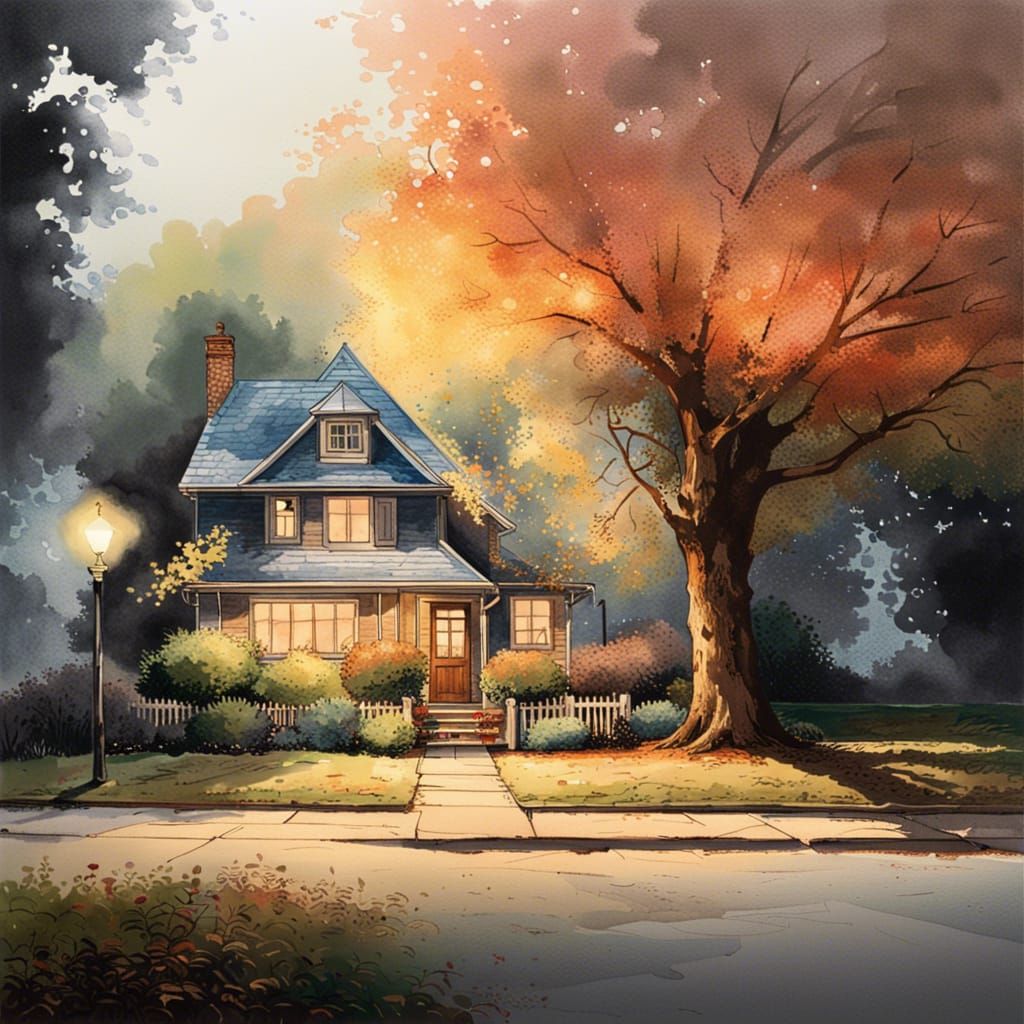 A painting of a House - AI Generated Artwork - NightCafe Creator