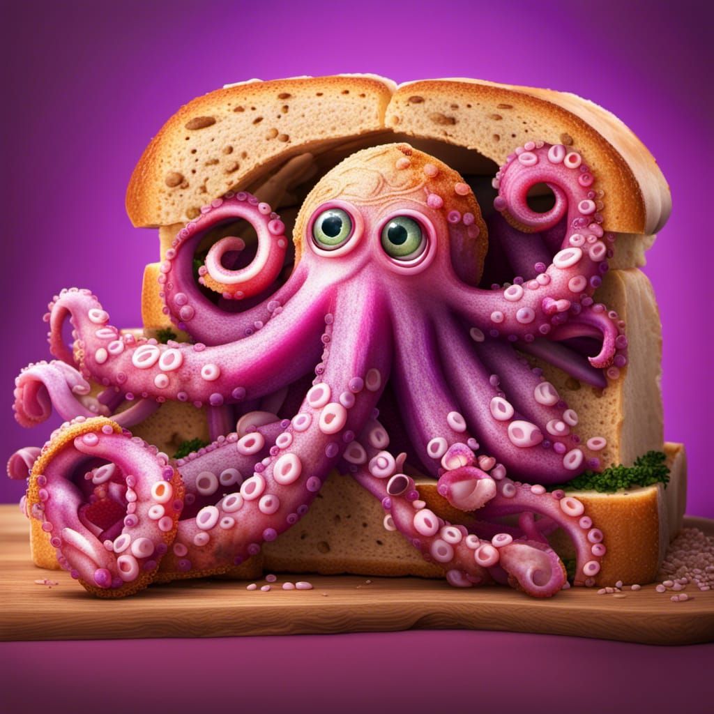 Octo Sandwich - AI Generated Artwork - NightCafe Creator