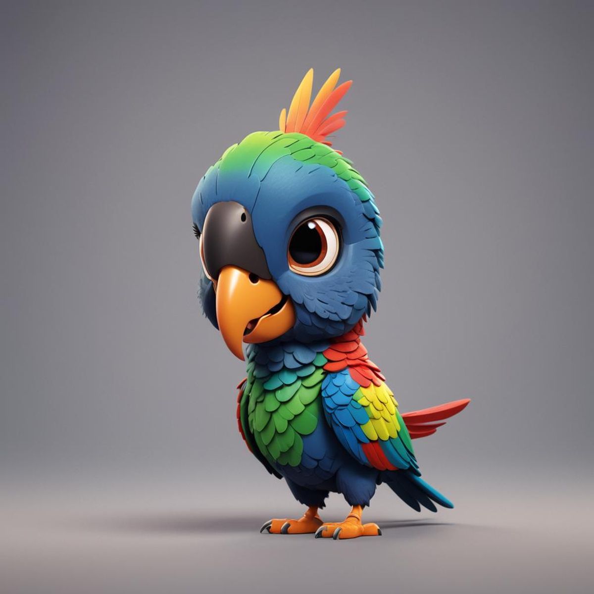 Chibi parrot - AI Generated Artwork - NightCafe Creator