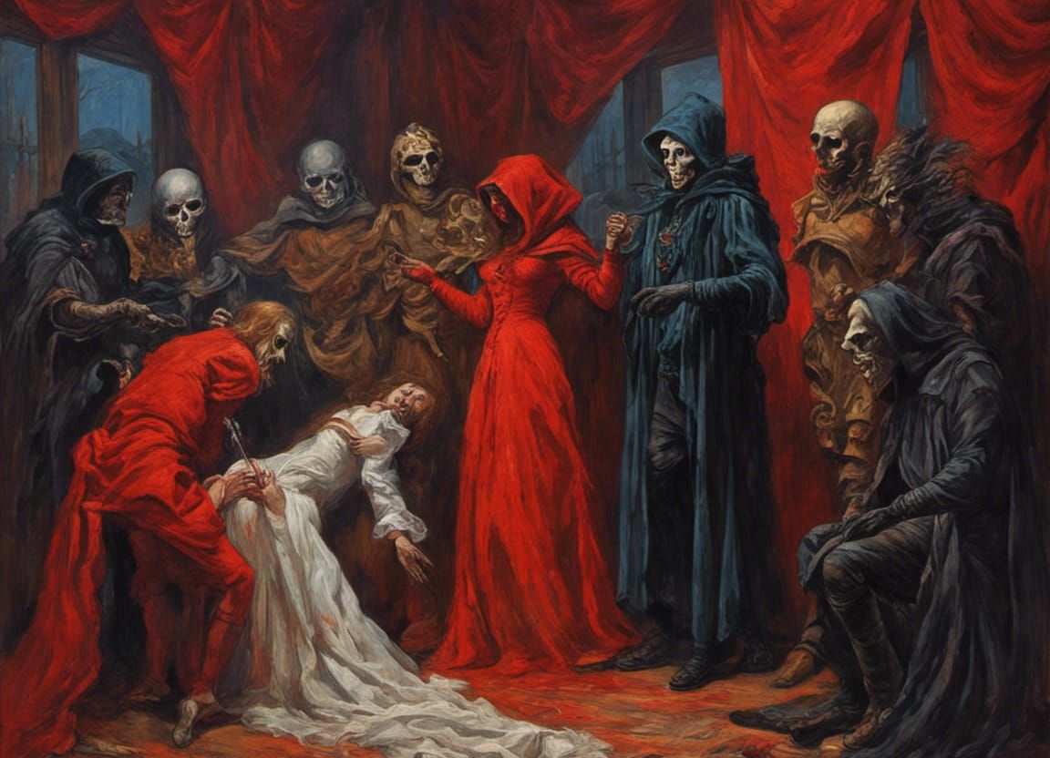 The Masque of the Red Death (EAP) - AI Generated Artwork - NightCafe ...