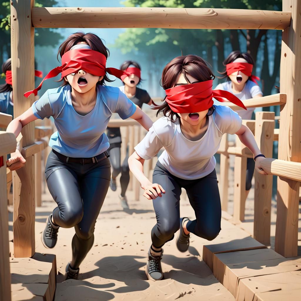 Imaginative sport not fit for the Olympics: blindfolded obstacle course ...