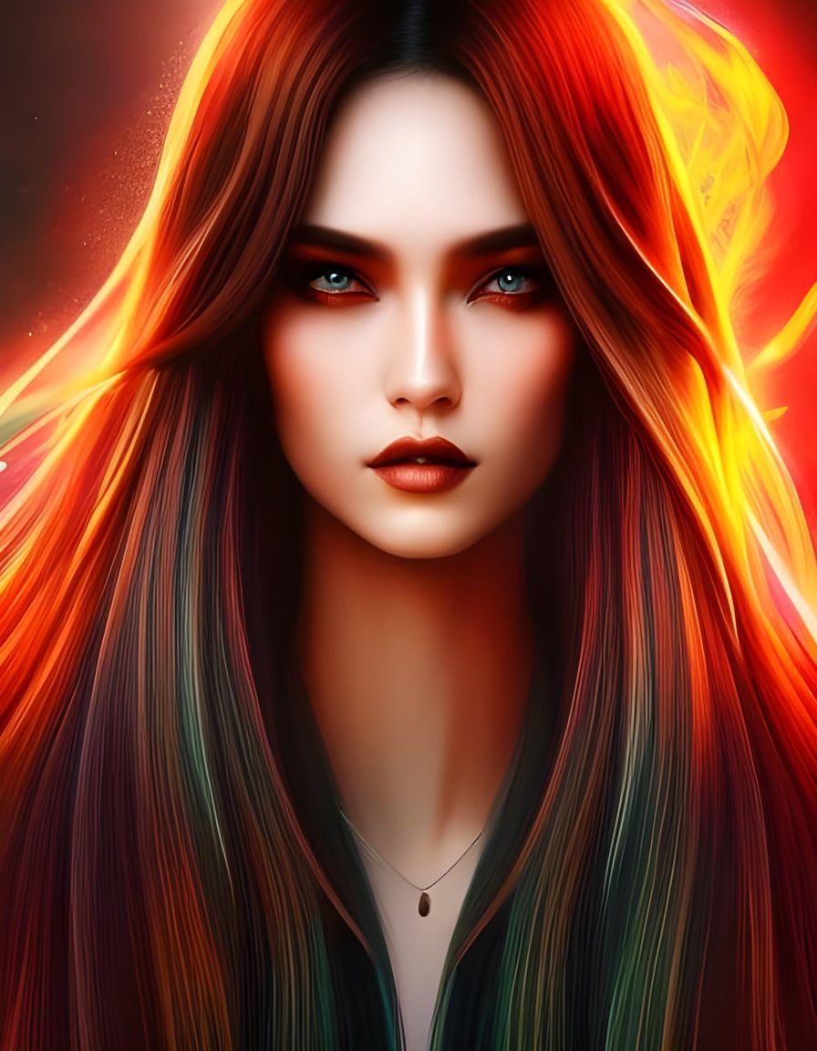 🔥Fire Queen🔥 - AI Generated Artwork - NightCafe Creator