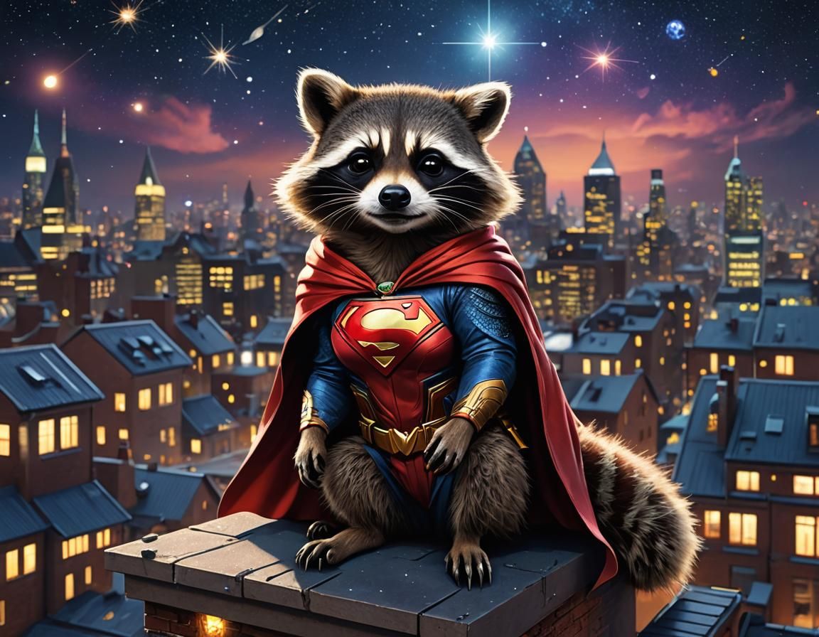 super racoon - AI Generated Artwork - NightCafe Creator