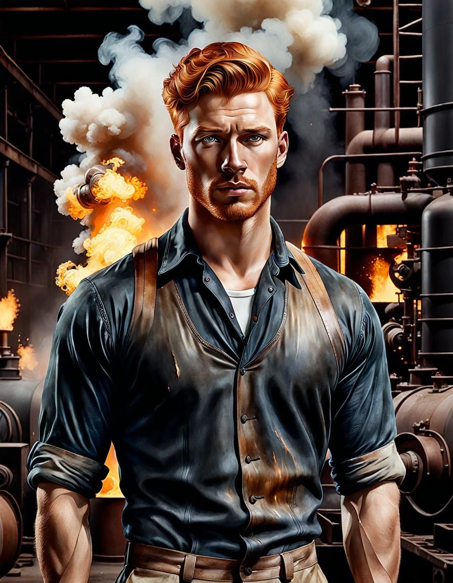 Factory Worker v.4 - AI Generated Artwork - NightCafe Creator