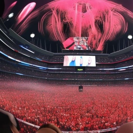 Incredible view inside Stadium - AI Generated Artwork - NightCafe Creator