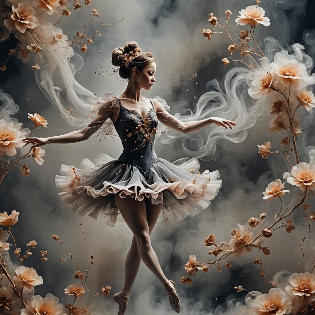The Ethereal Ballerina. - AI Generated Artwork - NightCafe Creator