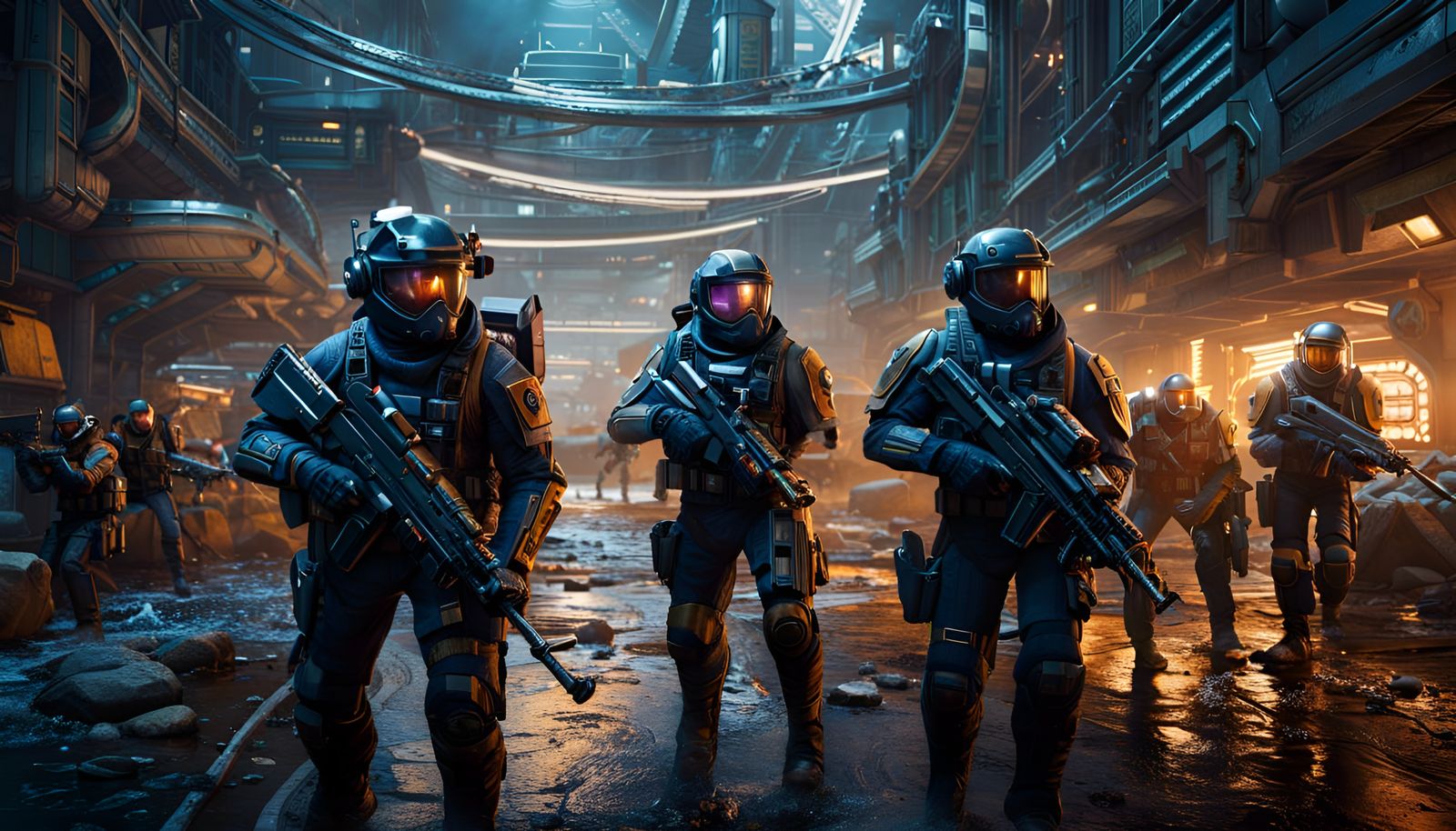 Mercenary Group - AI Generated Artwork - NightCafe Creator