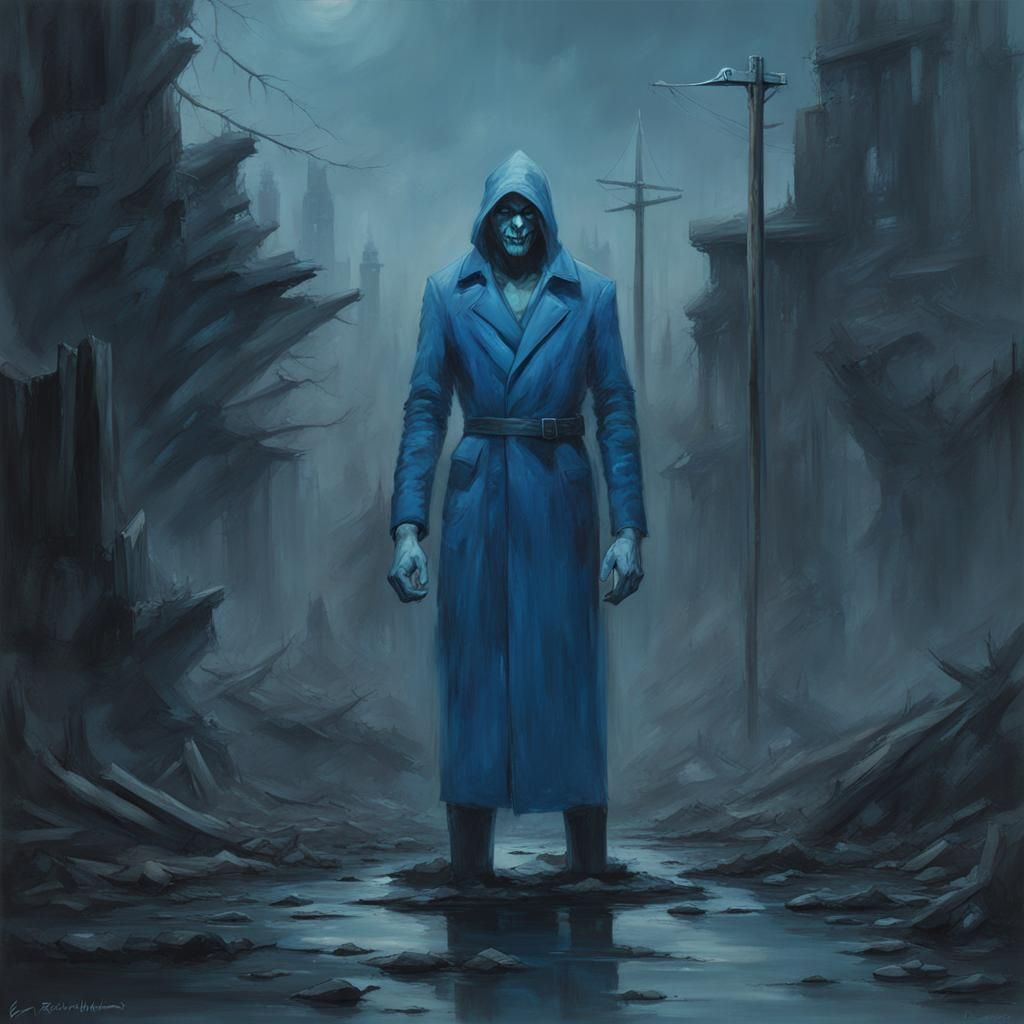 The blue man - AI Generated Artwork - NightCafe Creator