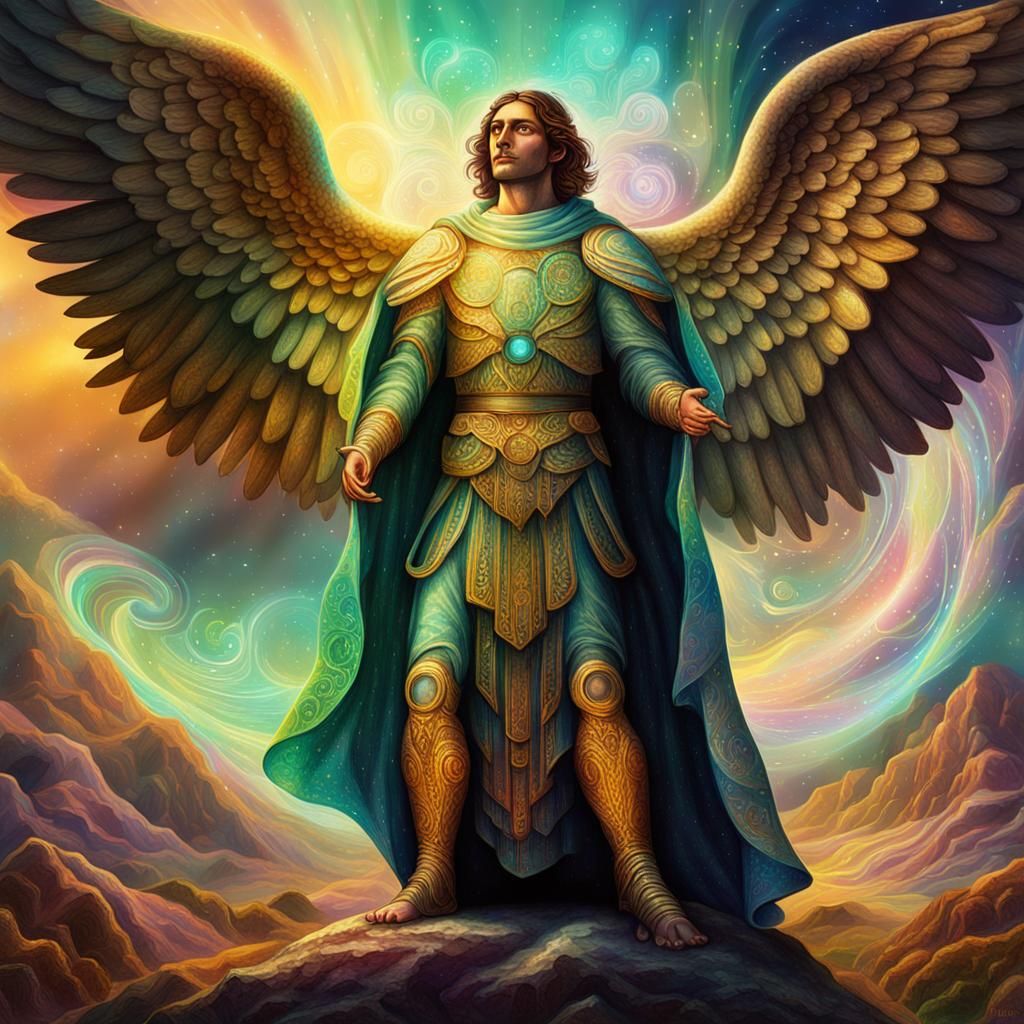 Archangel Raphael disguised as a Helpful Human - AI Generated Artwork ...