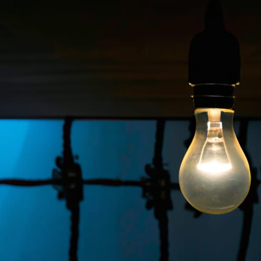 Light bulb lighting up a dark room - AI Generated Artwork - NightCafe ...