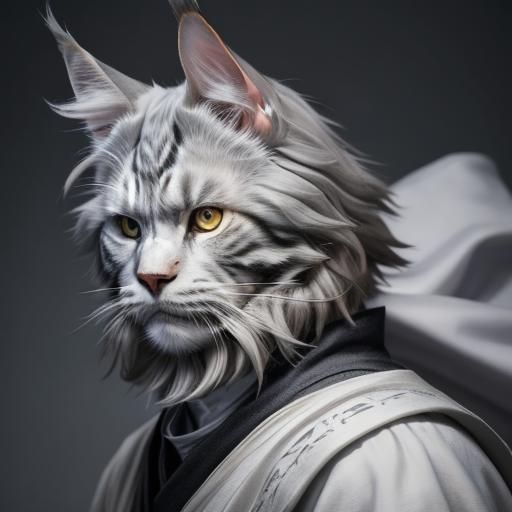 Jedi Knight Maine Coon Cat - AI Generated Artwork - NightCafe Creator