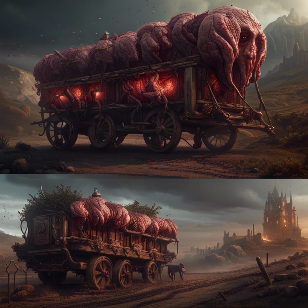 Meat wagon - AI Generated Artwork - NightCafe Creator