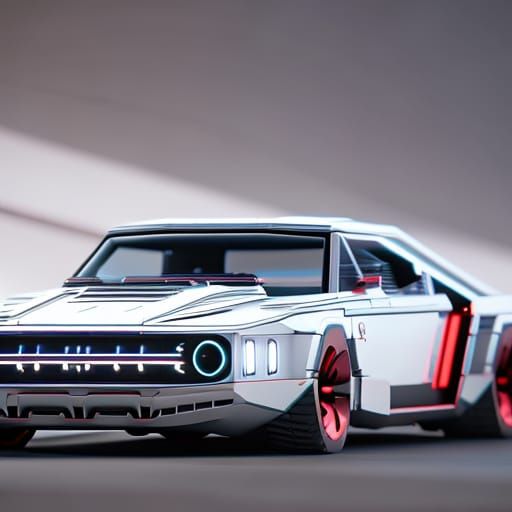 Dodge Charger Resto mod futuristic - AI Generated Artwork - NightCafe ...