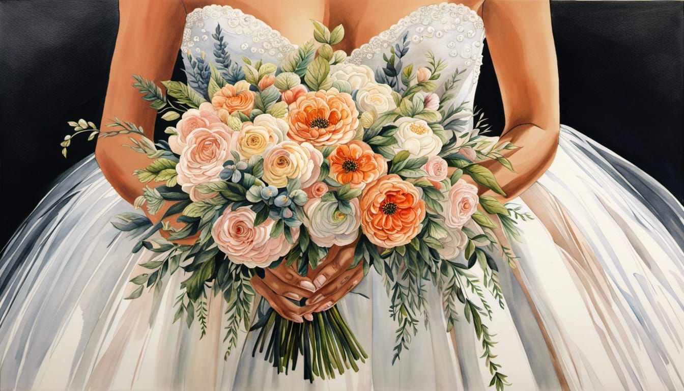 Bridal Bouquet - AI Generated Artwork - NightCafe Creator