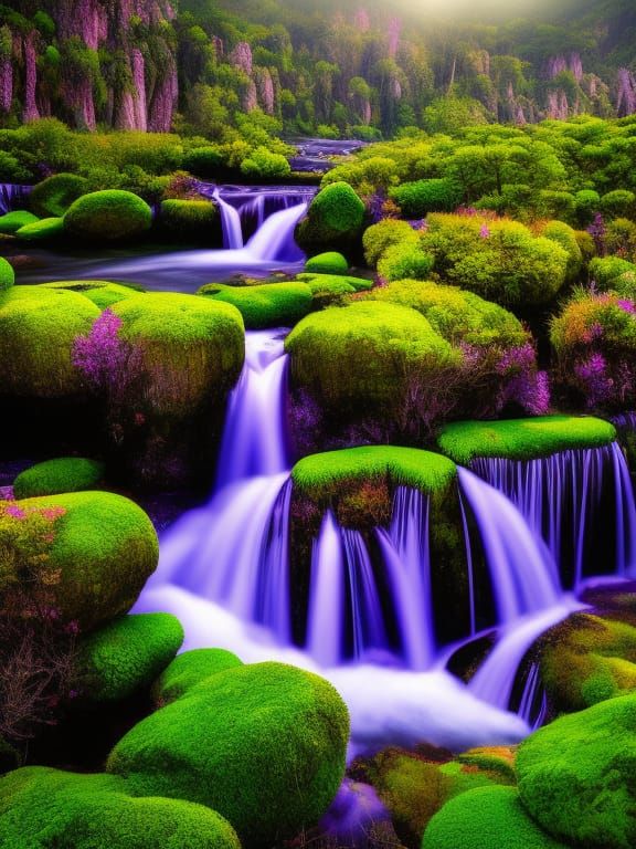 Flow down - AI Generated Artwork - NightCafe Creator