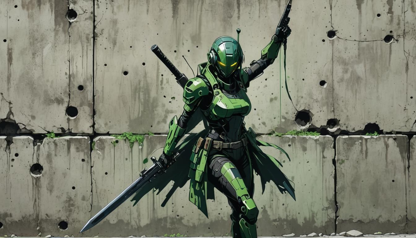 Green Assassin - AI Generated Artwork - NightCafe Creator