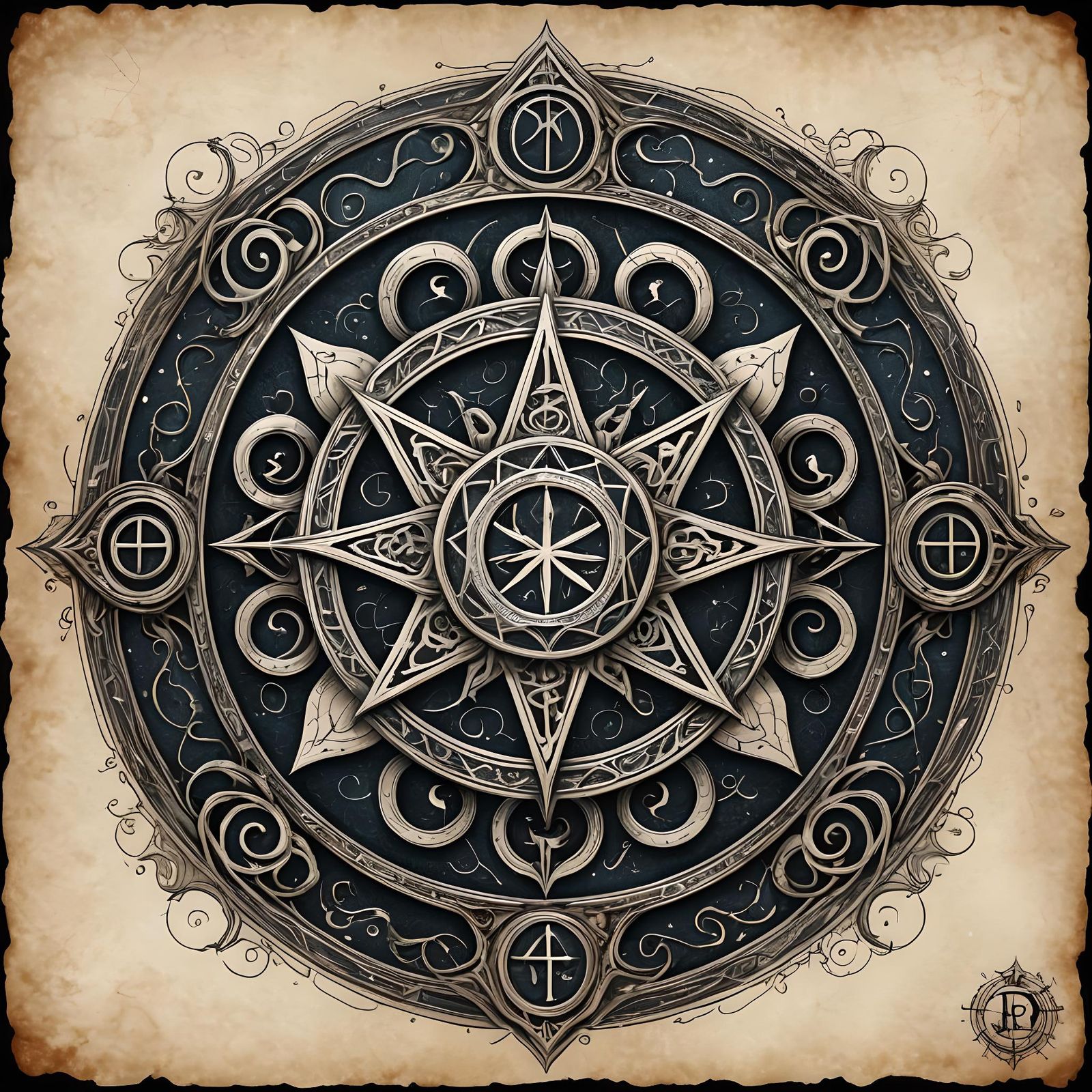 Beauty Sigil symbol design eldritch occult horror beautiful ethereal ...