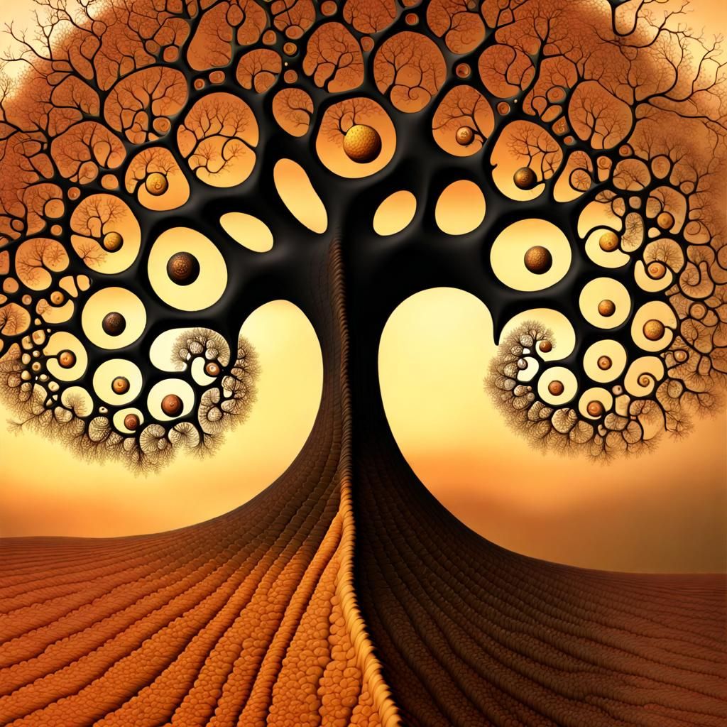 Mandelbrot Trees, Fractals in Fall, fibonacci in Autumn, wave function ...