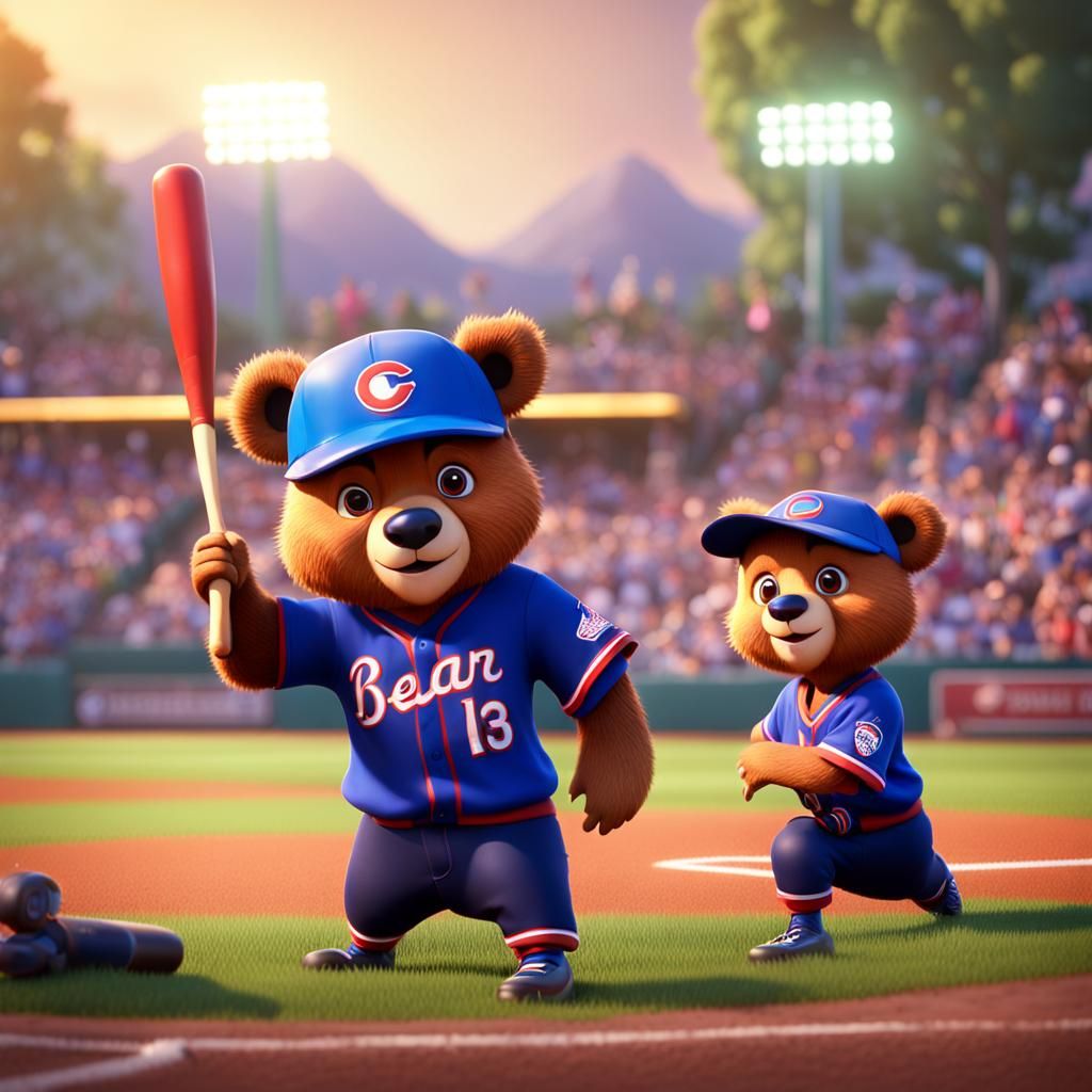 Baseball Bears - AI Generated Artwork - NightCafe Creator