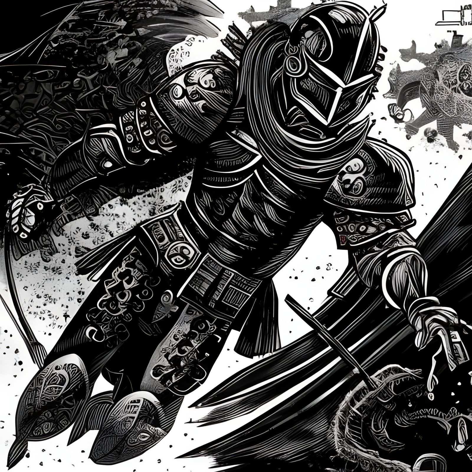 comic book style knight - AI Generated Artwork - NightCafe Creator