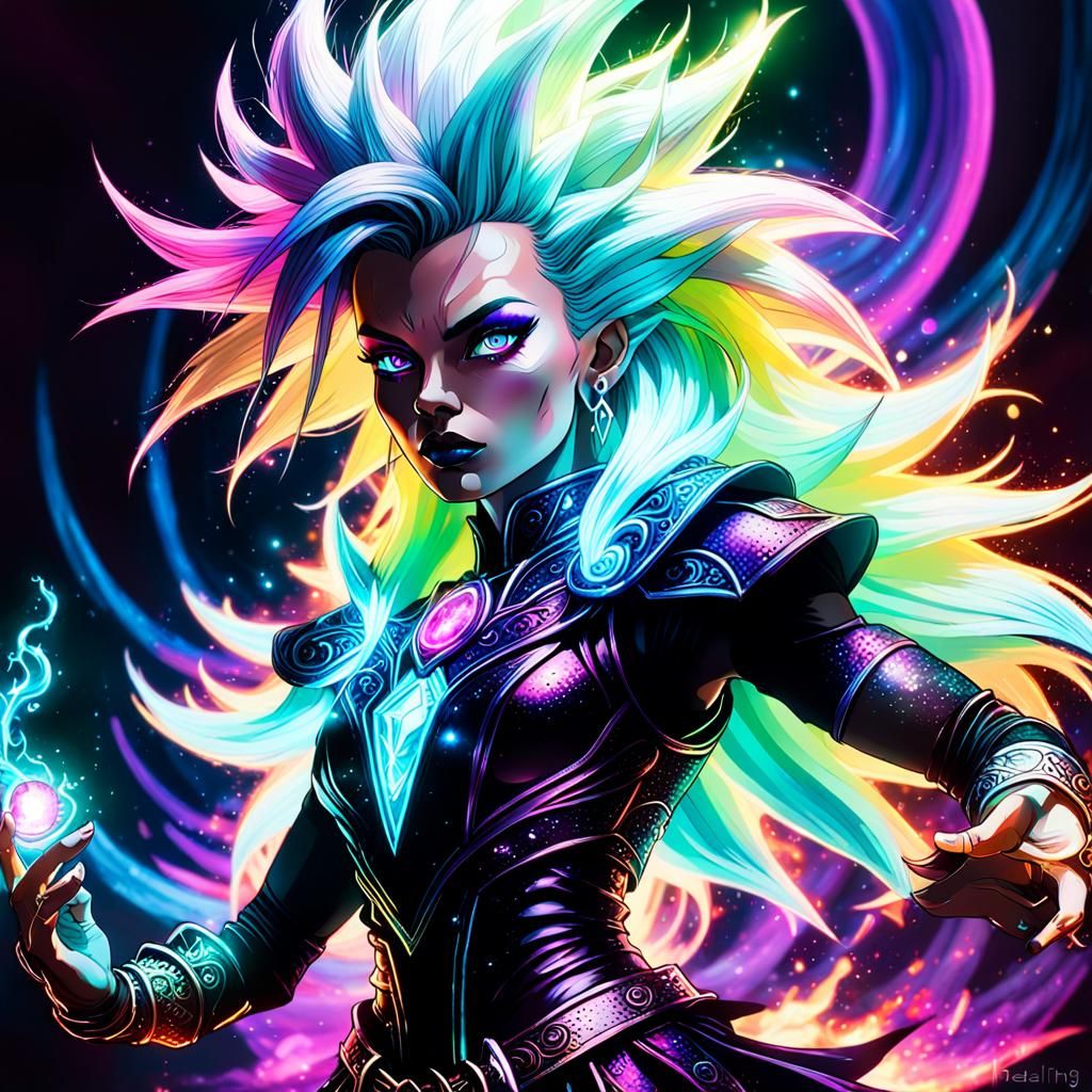 Powerful Magical Heroine Sorceress - AI Generated Artwork - NightCafe ...