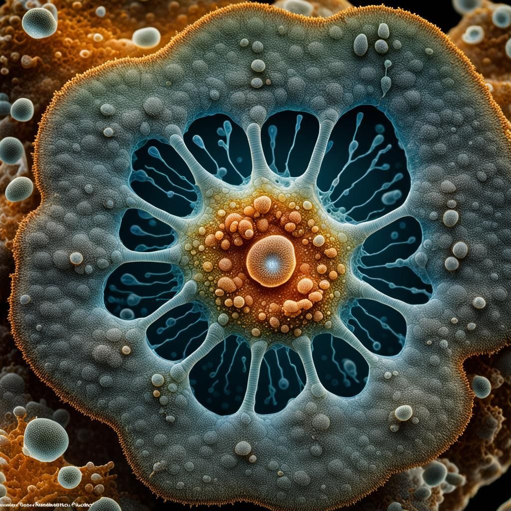 microscope moving amoeba, reproducing Habita, diverse shape's ...