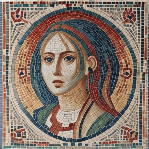 Poetic Mosaic - AI Generated Artwork - NightCafe Creator