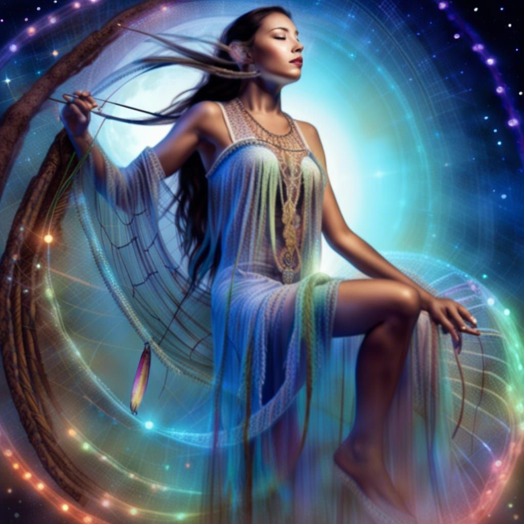 Dreamcatcher, personified as a female spirit. - AI Generated Artwork ...