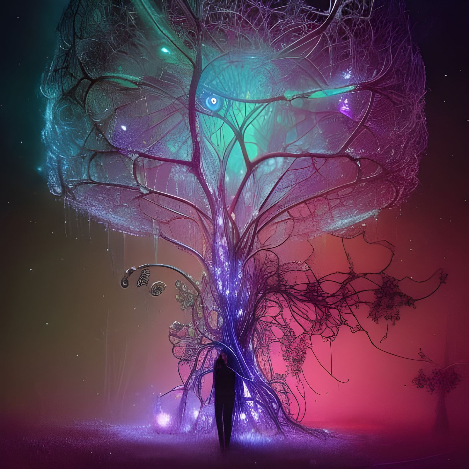 Cyber Tree of Life - AI Generated Artwork - NightCafe Creator