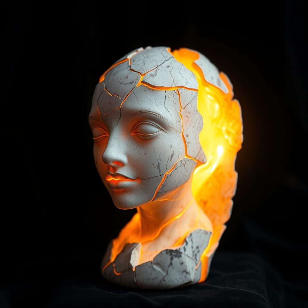 Abstract Sculptures - Ethereal Fragmented Figure Sculpture ...