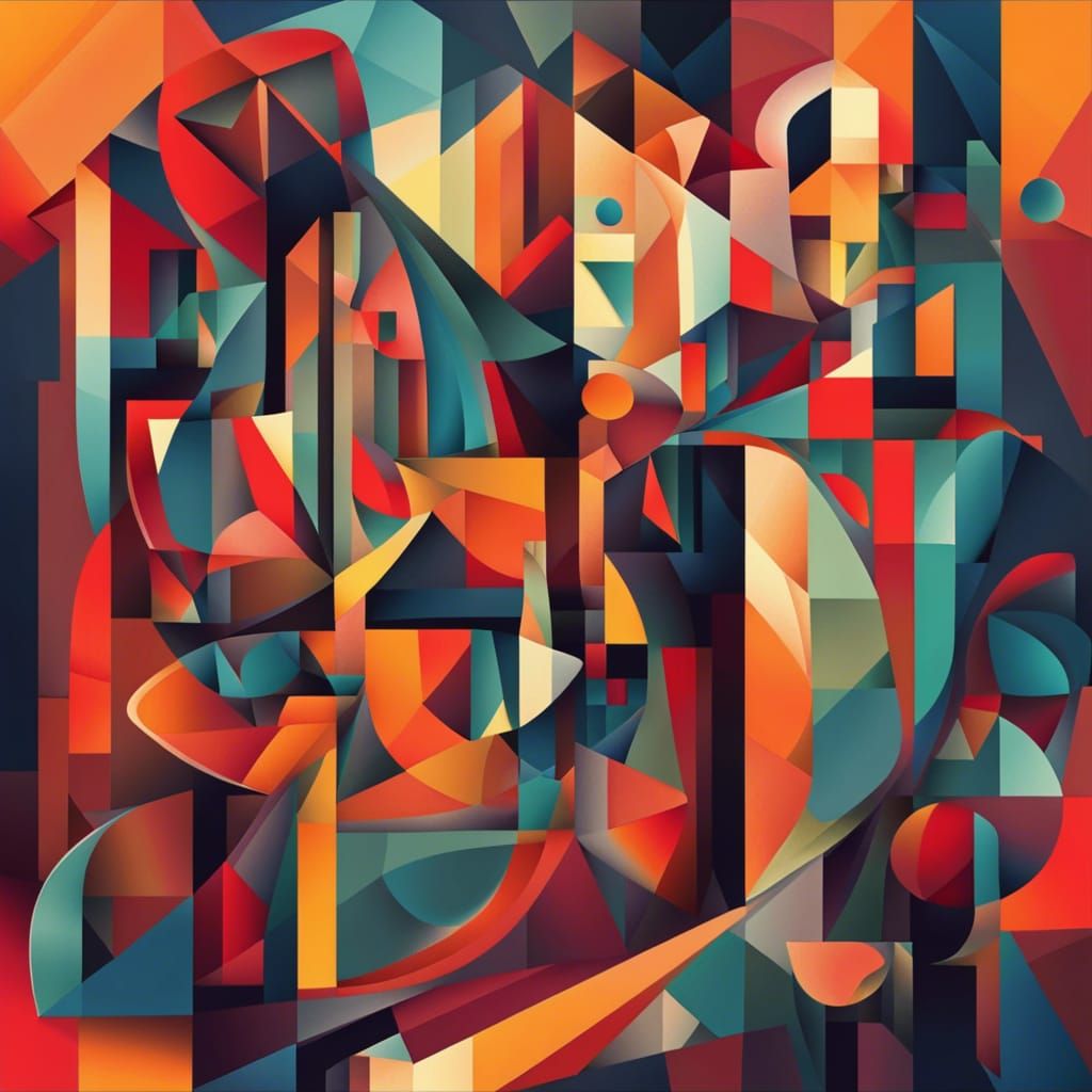 Abstract color composition - AI Generated Artwork - NightCafe Creator