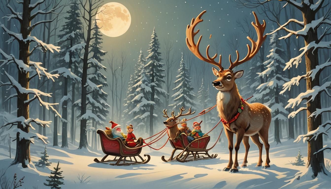 Rudolph the red nosed reindeer - Rudolph's Whimsical Christ...