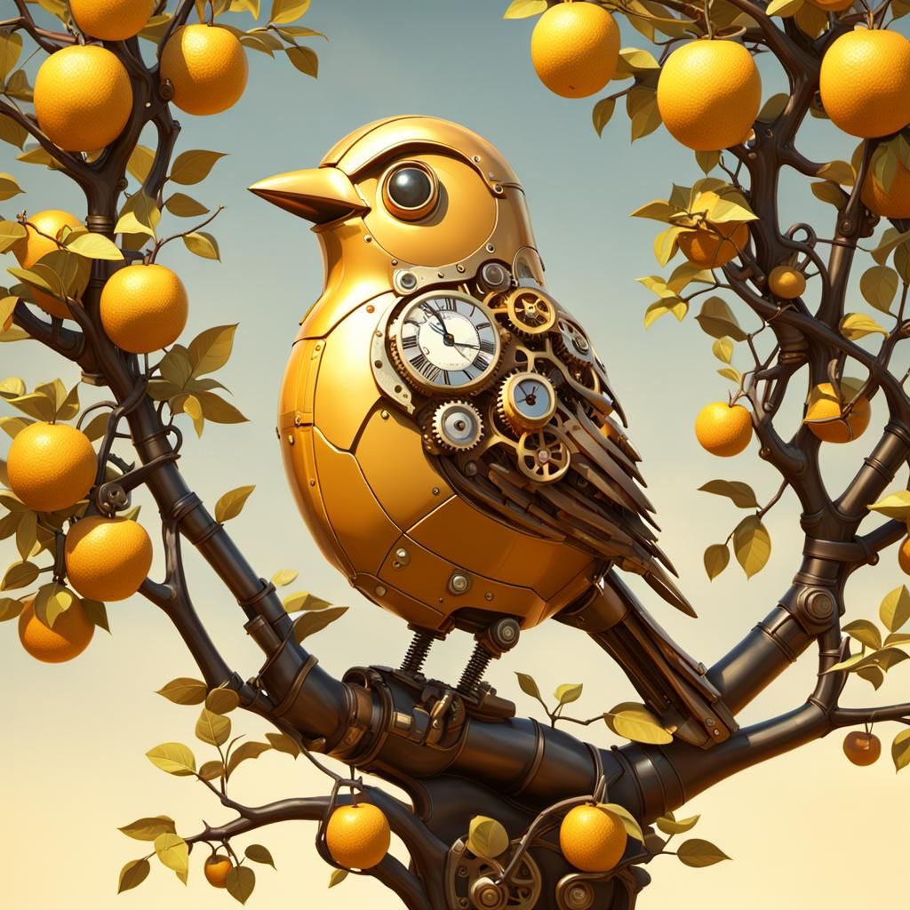 Clockwork Bird 2 - AI Generated Artwork - NightCafe Creator