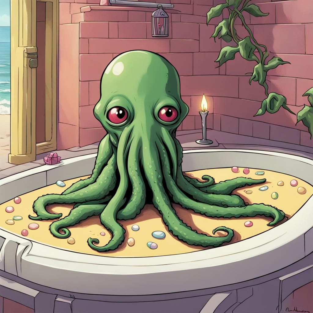 Baby Cthulhu - AI Generated Artwork - NightCafe Creator