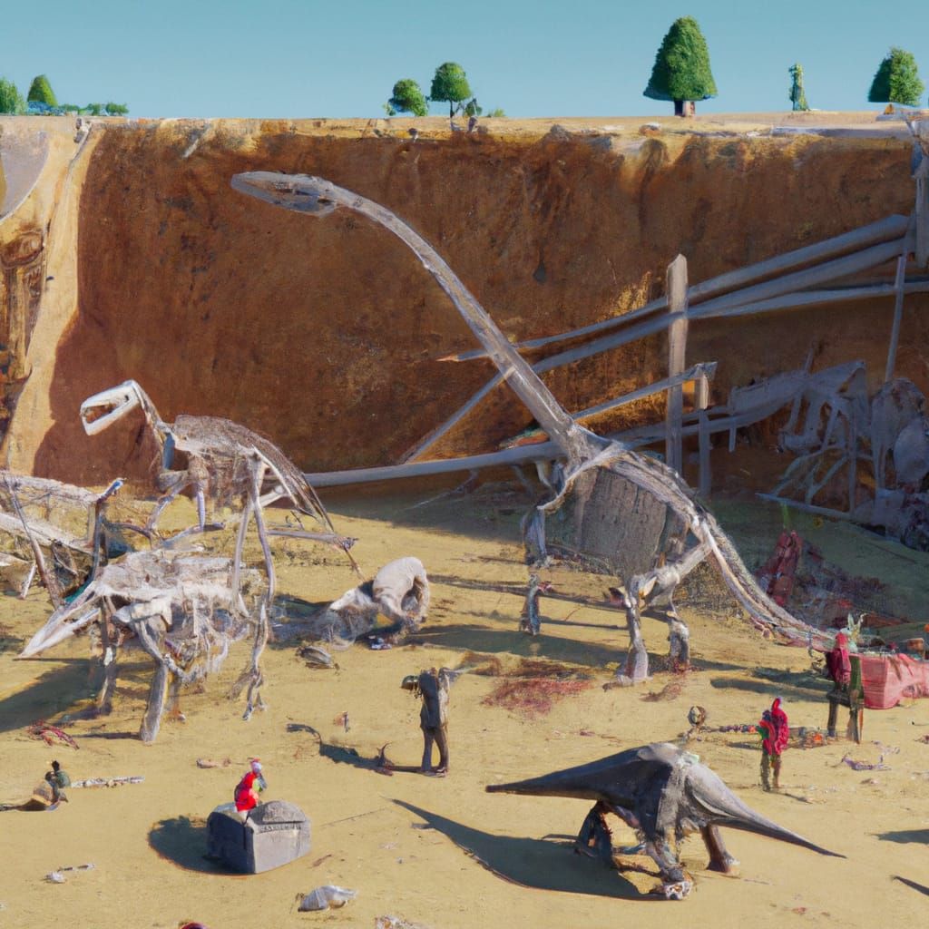 Prehistoric fossils - AI Generated Artwork - NightCafe Creator