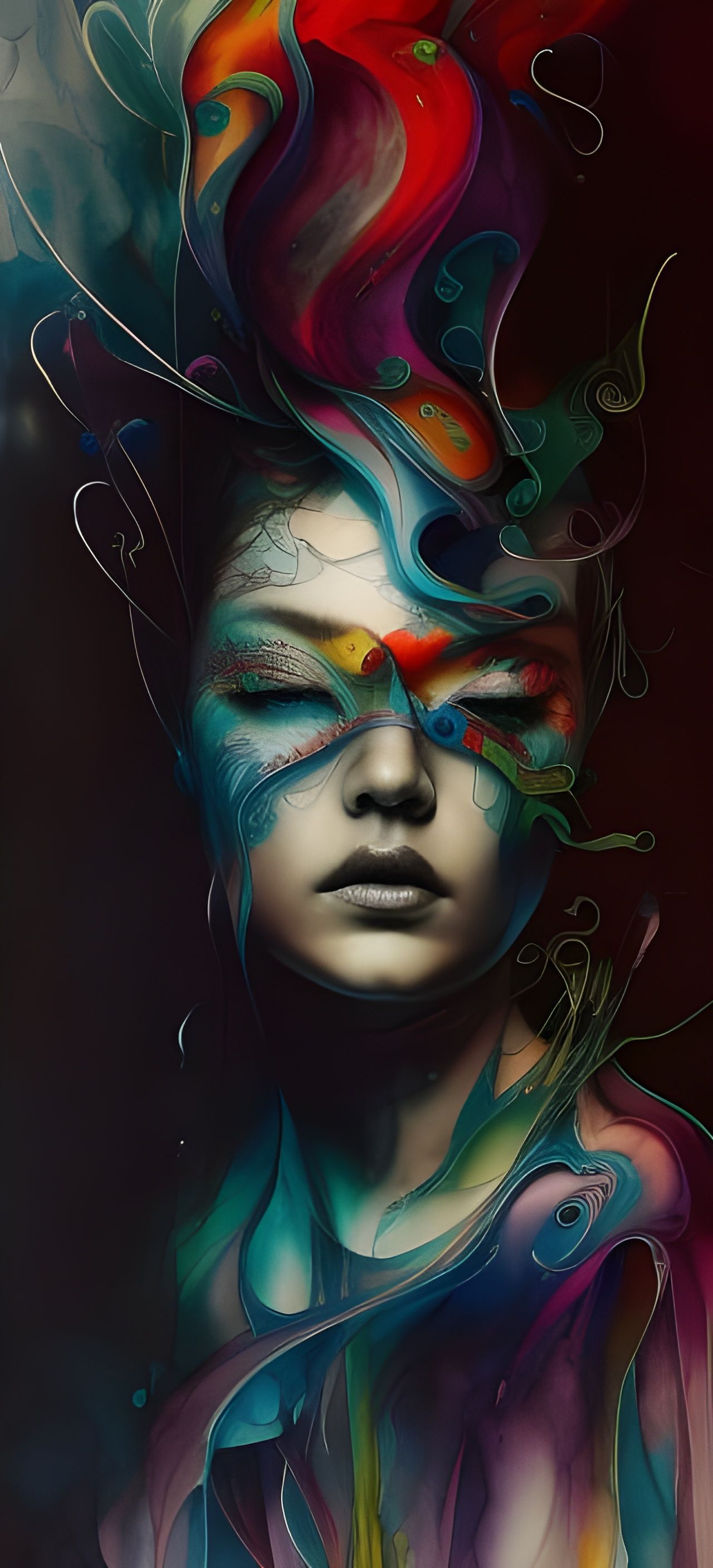 Abstract Portrait - AI Generated Artwork - NightCafe Creator