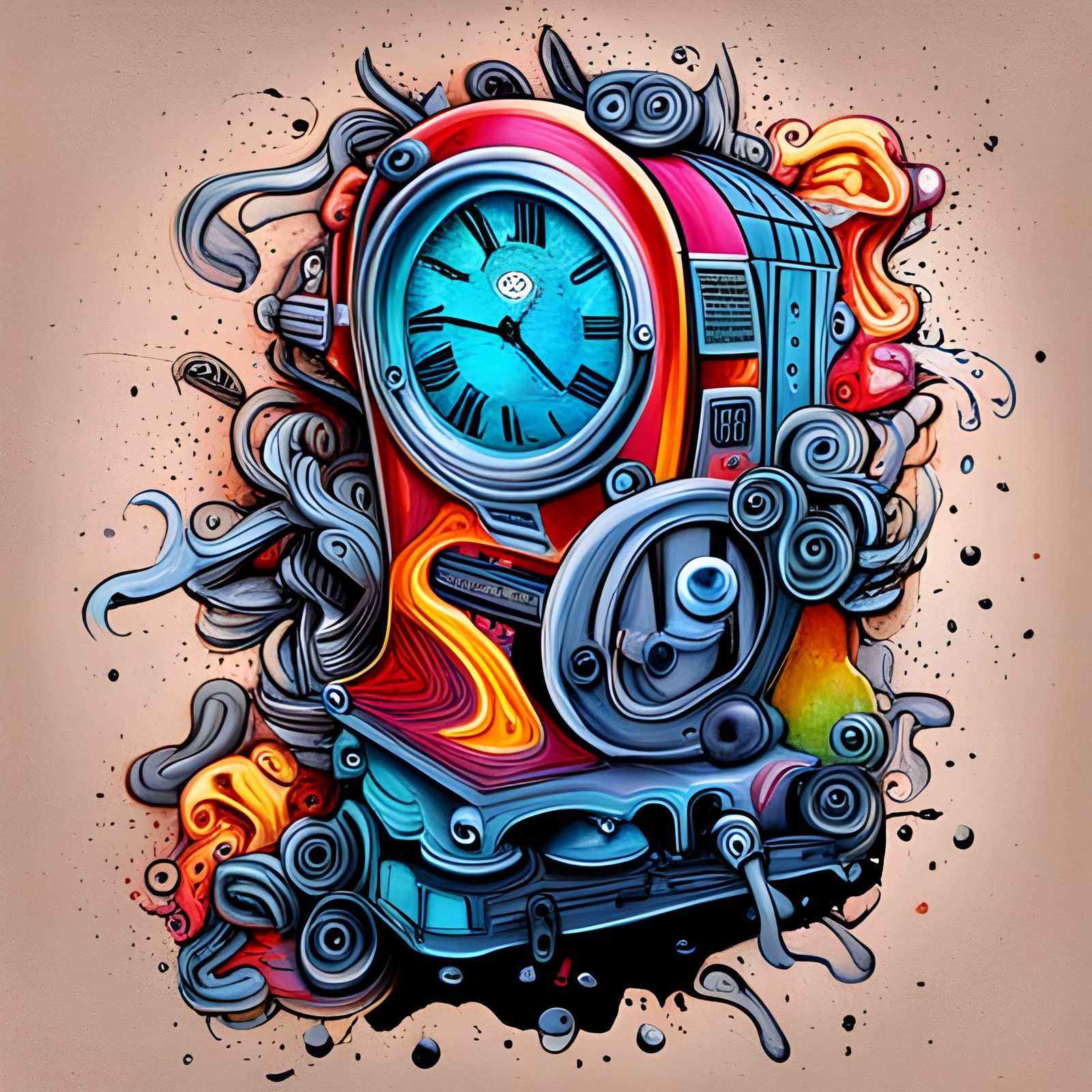 Melting Clocks AI Generated Artwork NightCafe Creator, 40% OFF