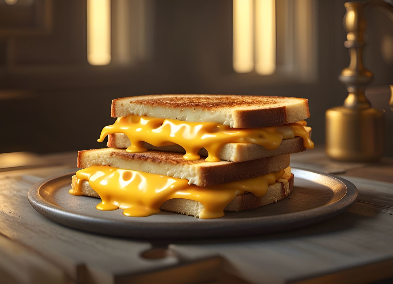 Golden Cheesy Goodness! - AI Generated Artwork - NightCafe Creator