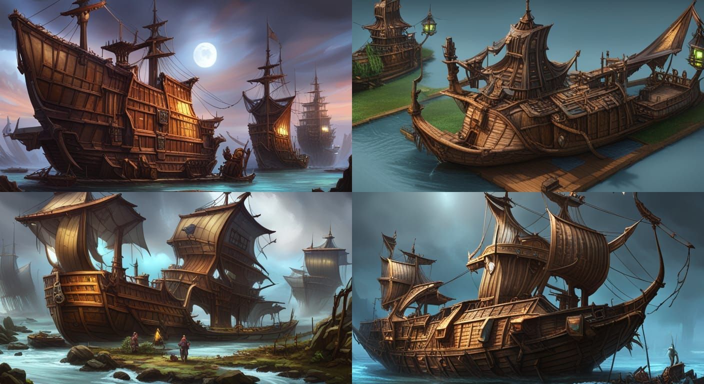 Ogre Warship, Swamp Icebreaker, trending on Artstation, 8k resolution ...