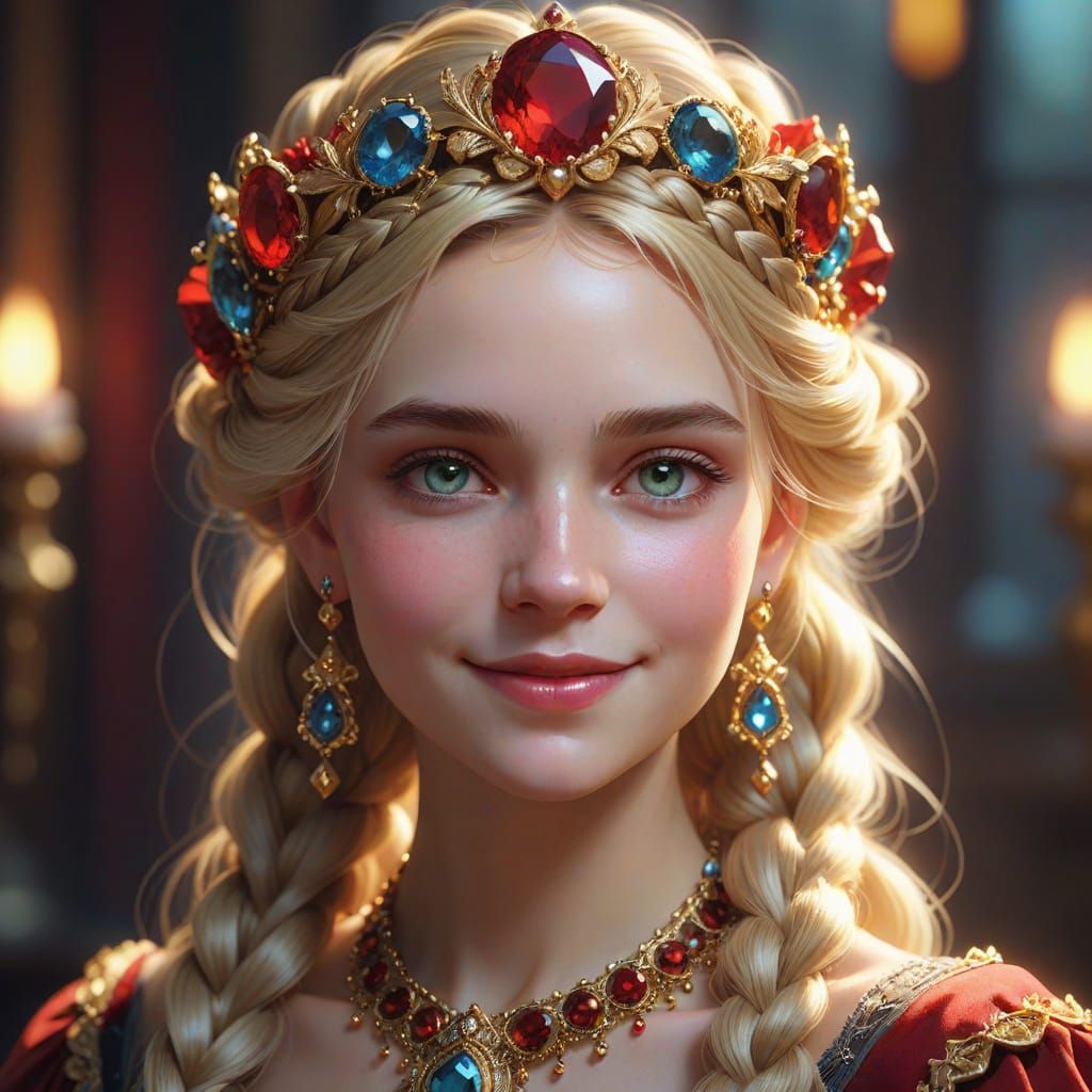 Crystal jewels and flawless maiden - Victorian Maiden in Exq...