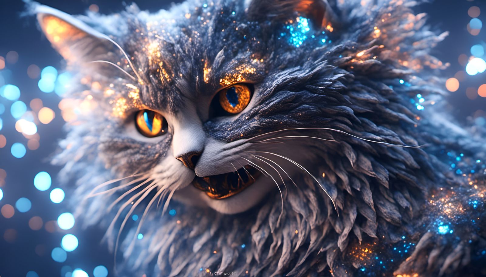 💫Cosmic Kitty💫 - AI Generated Artwork - NightCafe Creator