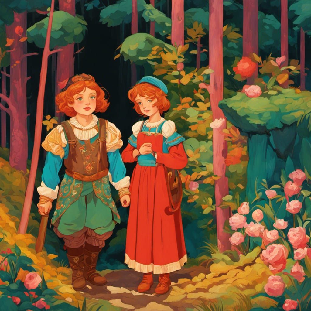 Hansel and Gretel - AI Generated Artwork - NightCafe Creator