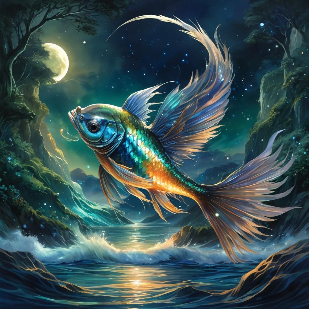 Jewel Fish - AI Generated Artwork - NightCafe Creator