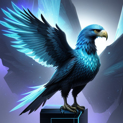 Eagle-Diamond Hybrid - Eagle-Diamond Hybrid in Futuristic St...