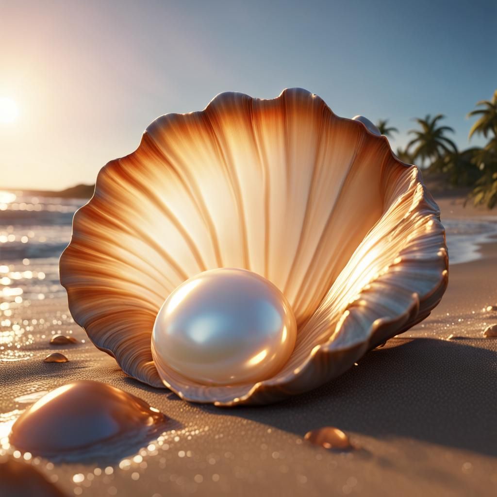 Giant pearl - AI Generated Artwork - NightCafe Creator