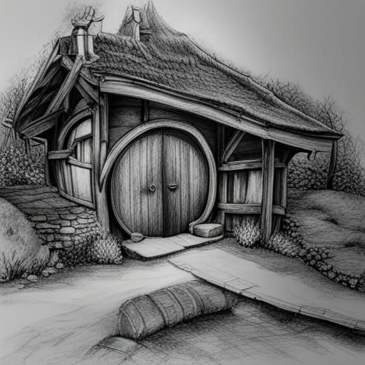 My Little Hobbit House - AI Generated Artwork - NightCafe Creator
