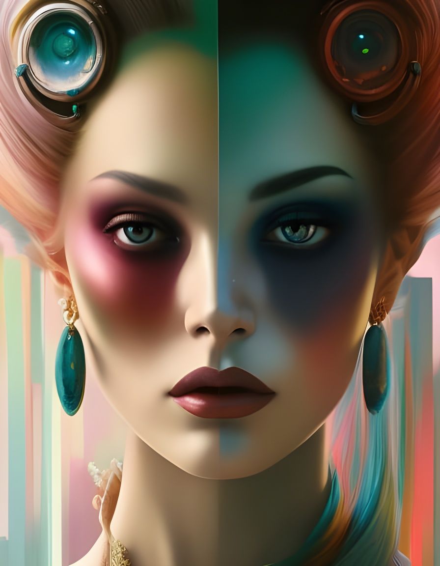 Futuristic Delicate Clown - PORTRAIT 88 - AI Generated Artwork ...